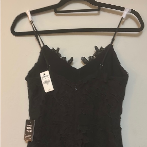Express | Dresses | Express Elegant Black Lace Midi Dress | Poshmark
